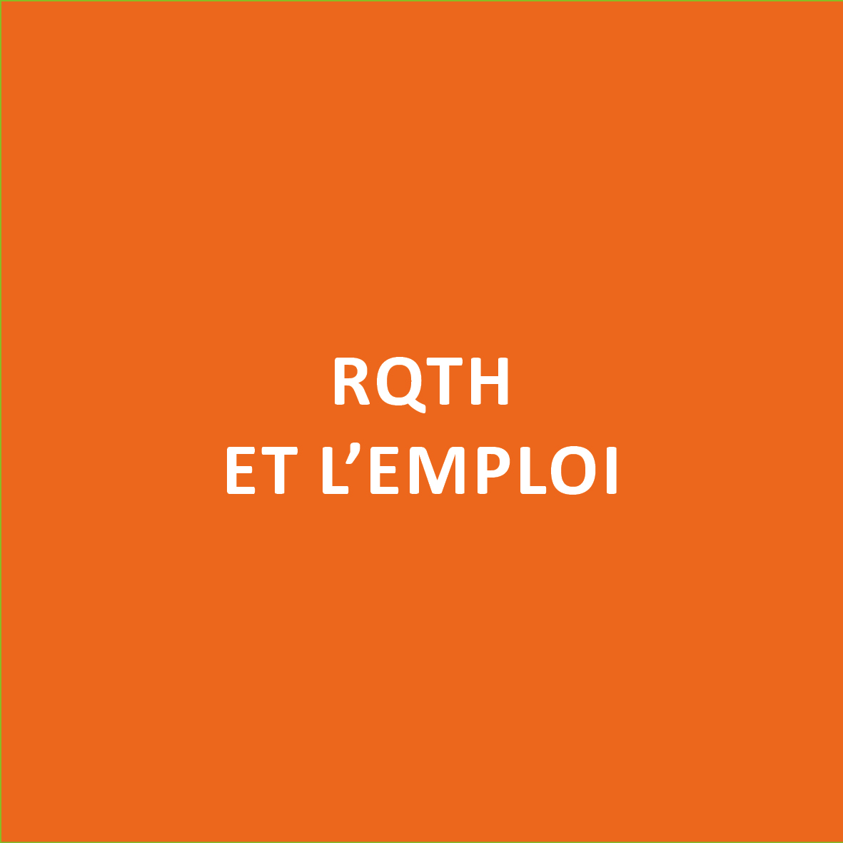 RQTH emploi